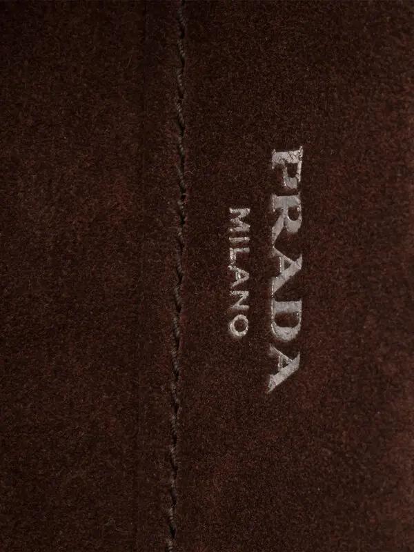 Prada Medium Suede Tote Bag
