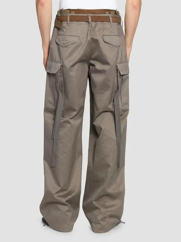 Sacai Cotton Chino Nylon Twill Pants