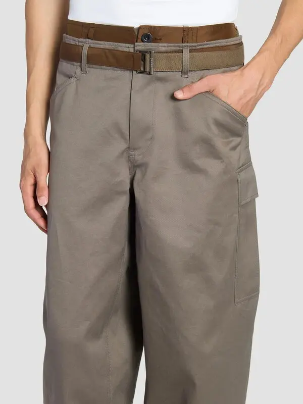 Sacai Cotton Chino Nylon Twill Pants