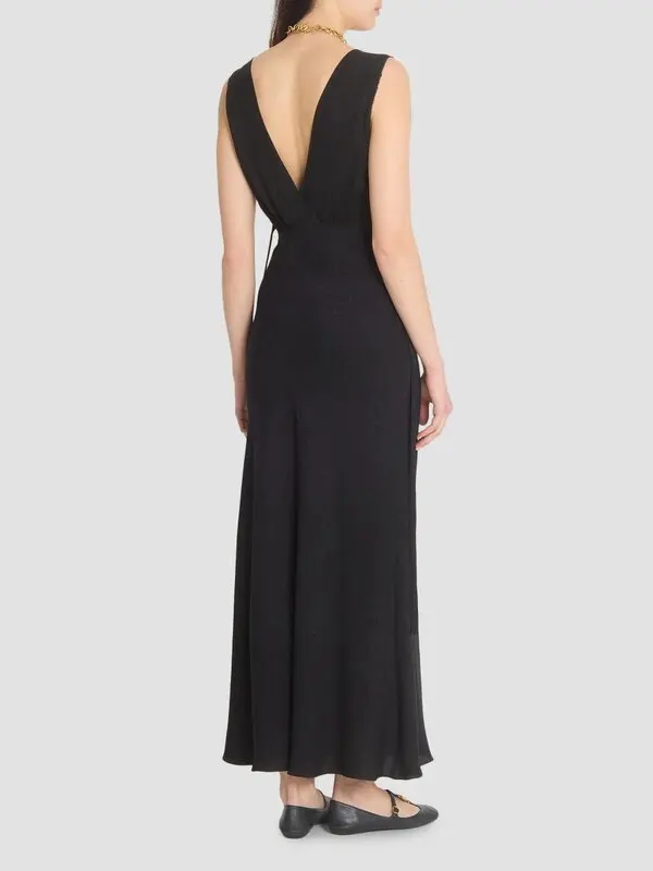 Chloé Lace-trim Silk Crêpe De Chine Bias-cut Gown