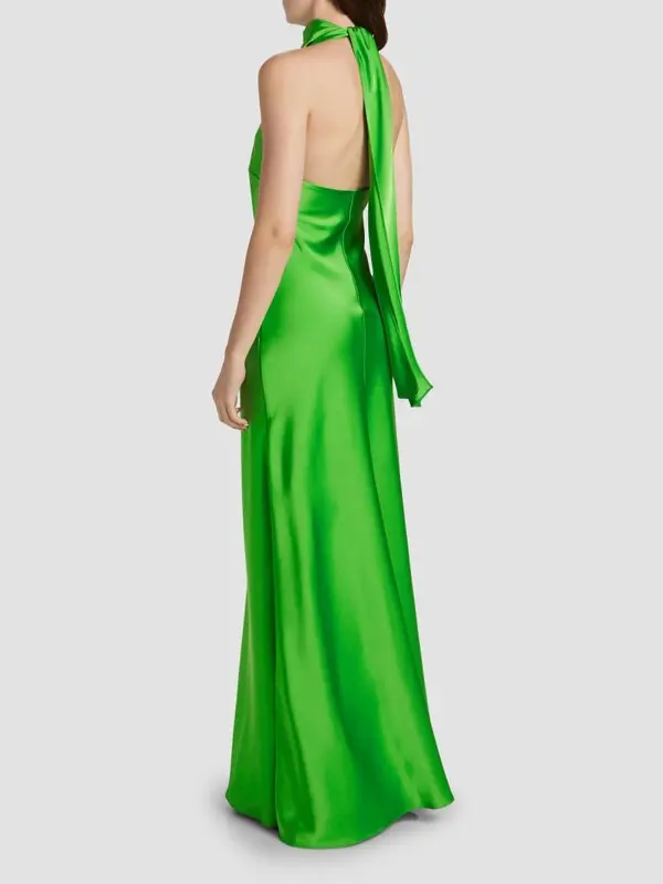 AS IT MAY Isabelle Satin Gown