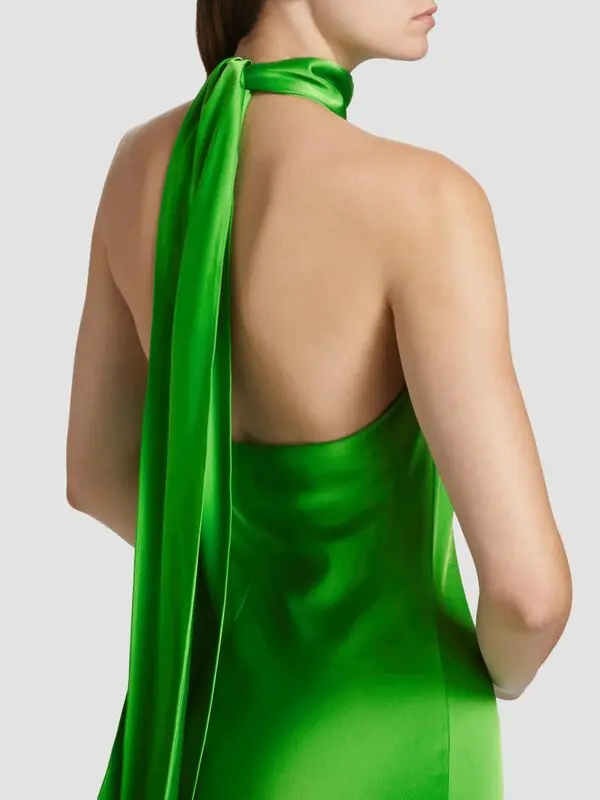 AS IT MAY Isabelle Satin Gown