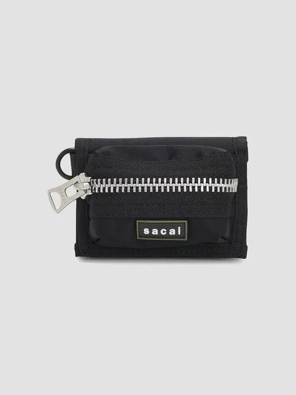 Sacai Pocket Trifold Wallet - Black
