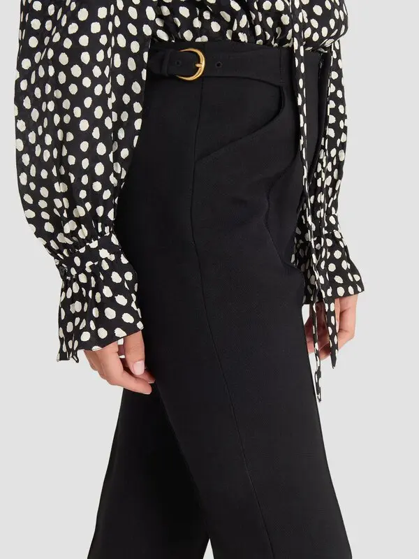 Chloé Seamed Wool Capri Trousers