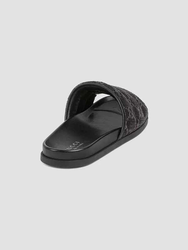 Gucci Rhien Quilted Gg Slide Sandals