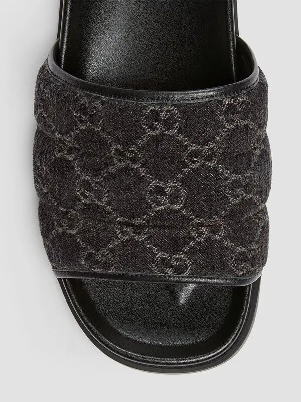 Gucci Rhien Quilted Gg Slide Sandals