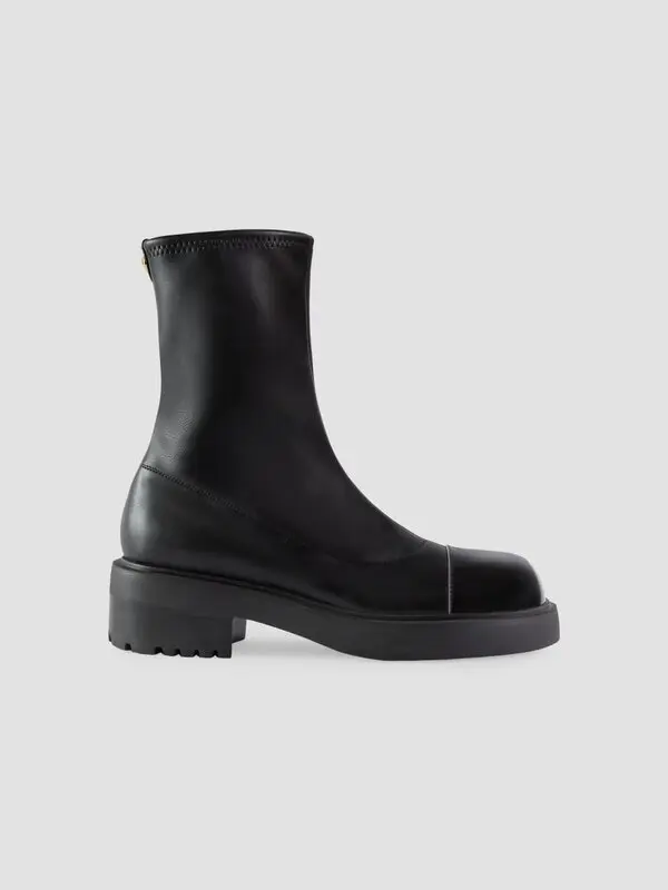 GIUSEPPE ZANOTTI Cap Toe Leather Booties