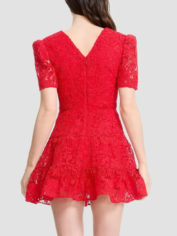 Dress The Population Hallie Lace Cocktail Minidress