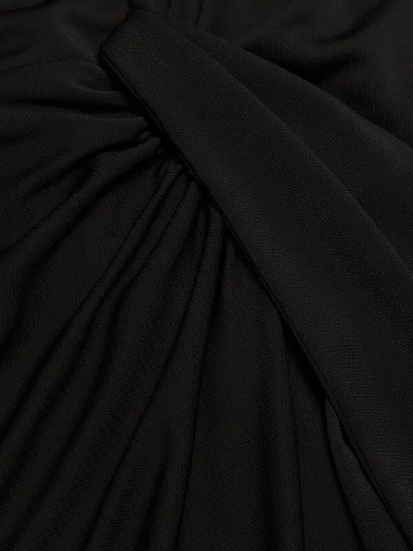 ET OCHS Kai Tie-waist Ruched Maxi Dress