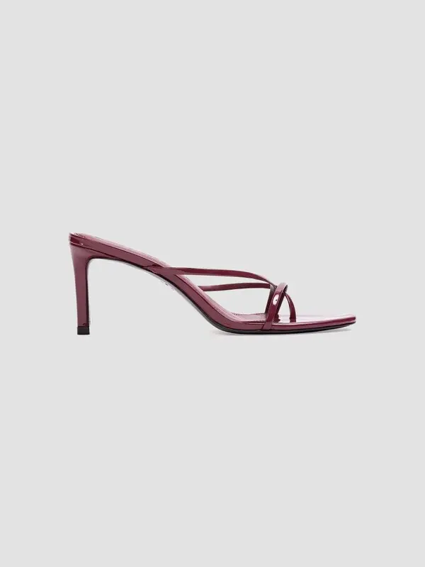 BLACK SUEDE STUDIO Carla 65mm Patent Leather Sandals - Ruby Patent Leather