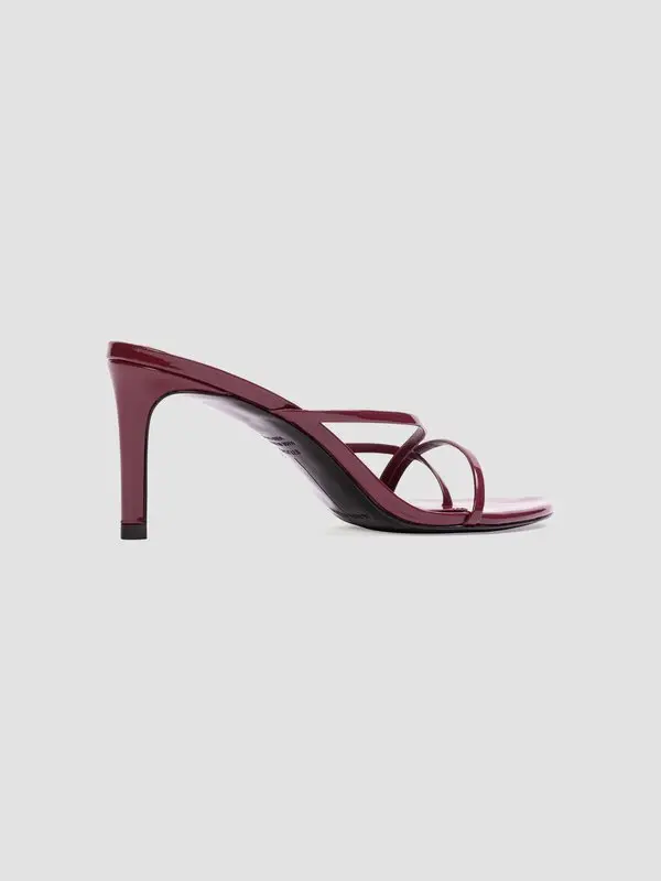BLACK SUEDE STUDIO Carla 65mm Patent Leather Sandals - Ruby Patent Leather