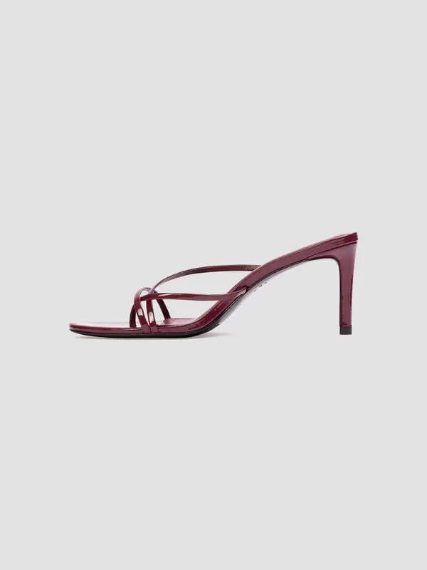 BLACK SUEDE STUDIO Carla 65mm Patent Leather Sandals - Ruby Patent Leather