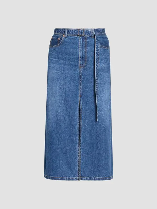 Sacai Denim Hybrid Midi-skirt