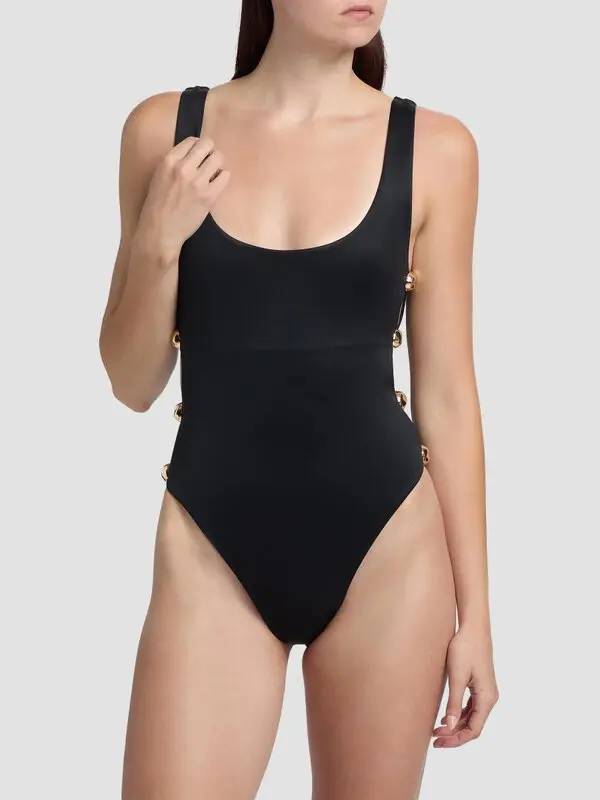 Simkhai Mona Studded One-piece Swimsuit