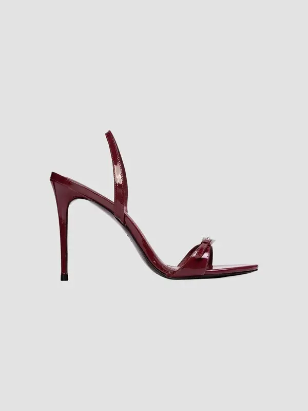 BLACK SUEDE STUDIO Romi 100mm Patent Sandals