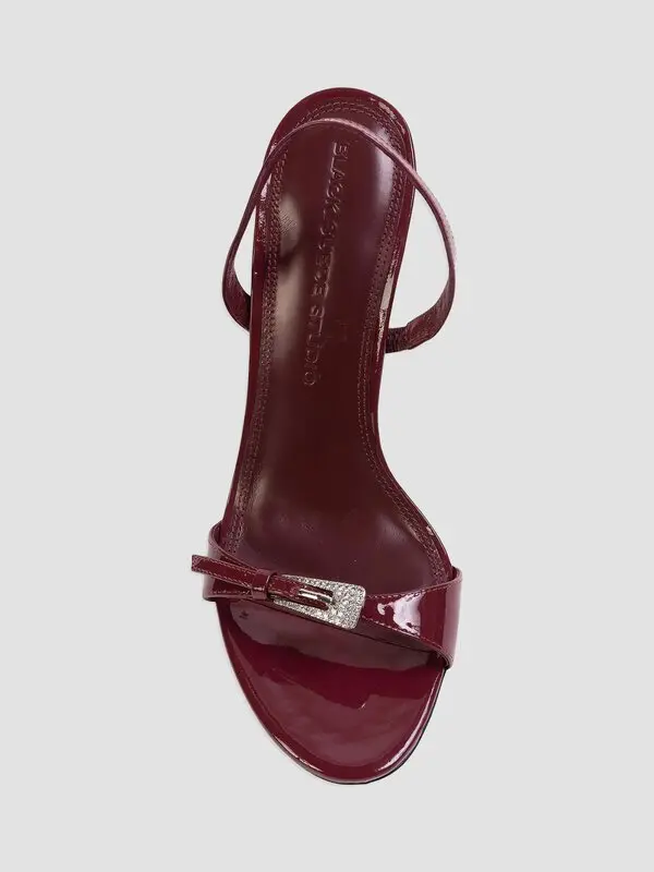 BLACK SUEDE STUDIO Romi 100mm Patent Sandals