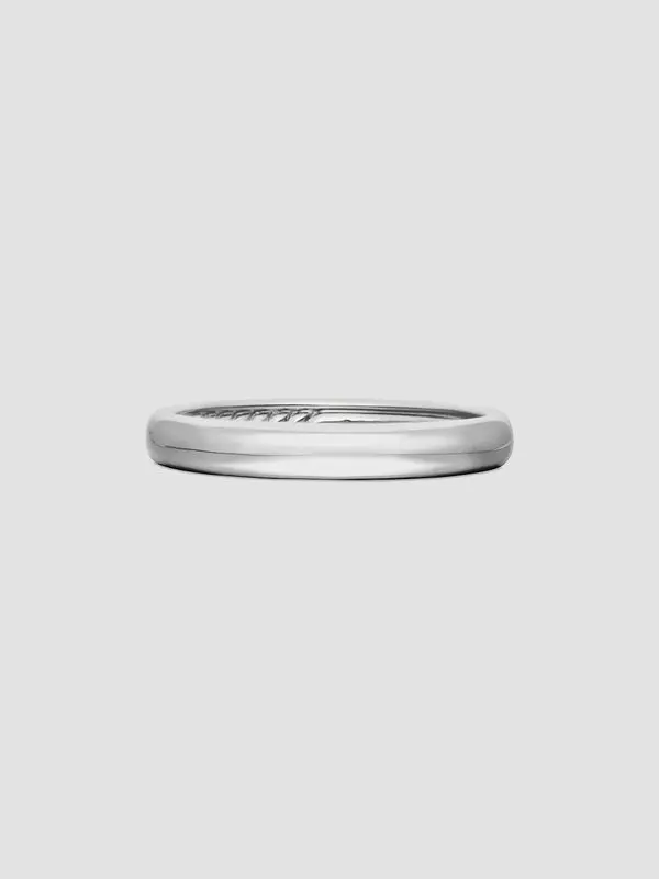 David Yurman Classic Band Ring In Platinum