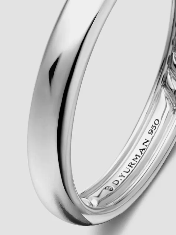 David Yurman Classic Band Ring In Platinum