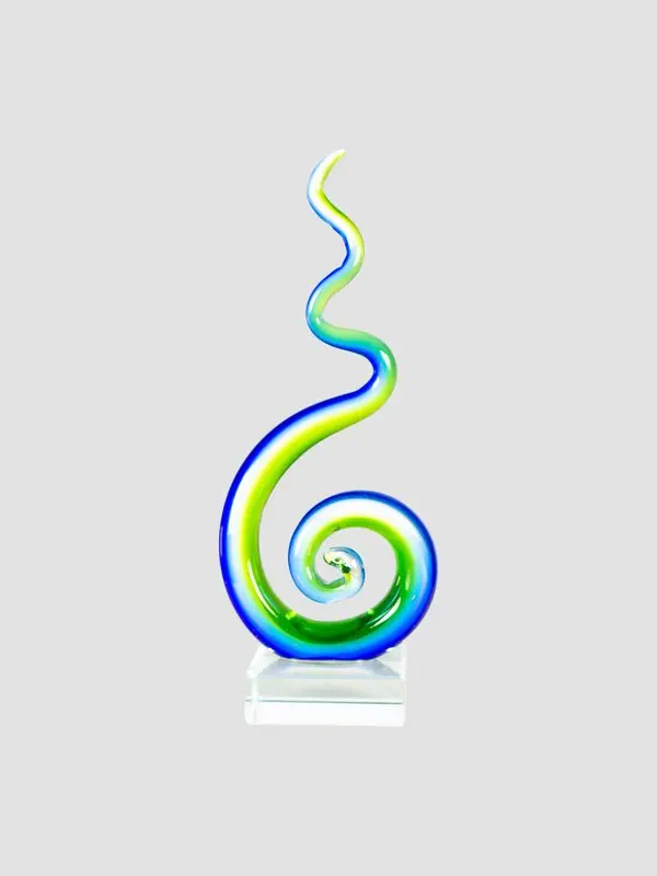 DALE TIFFANY Coastal Whirl Handcrafted Art Glass Sculpture