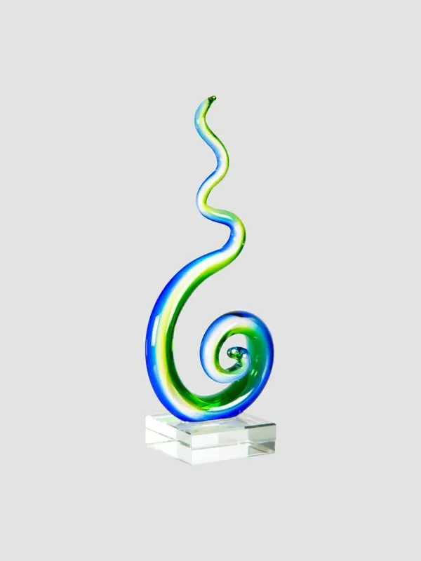 DALE TIFFANY Coastal Whirl Handcrafted Art Glass Sculpture