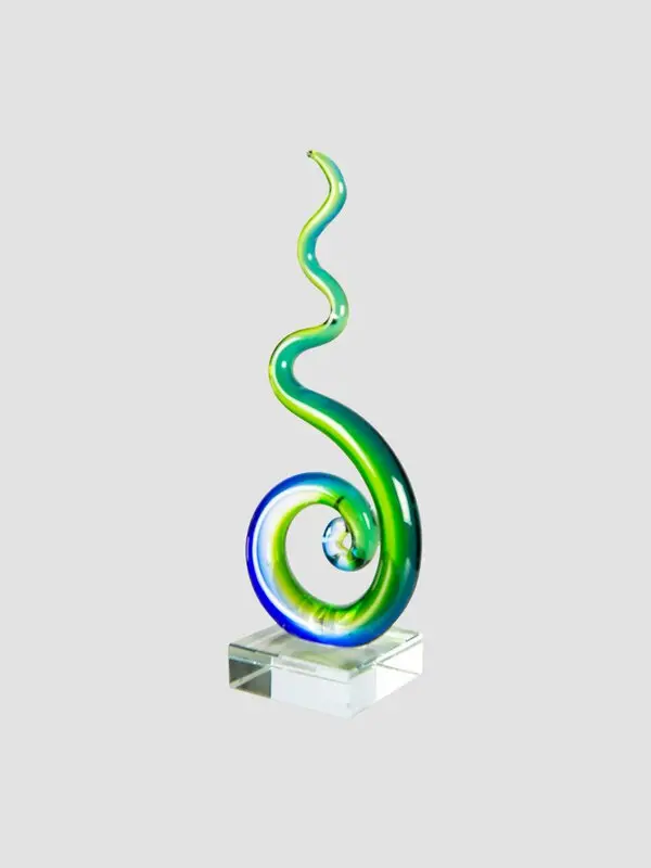 DALE TIFFANY Coastal Whirl Handcrafted Art Glass Sculpture