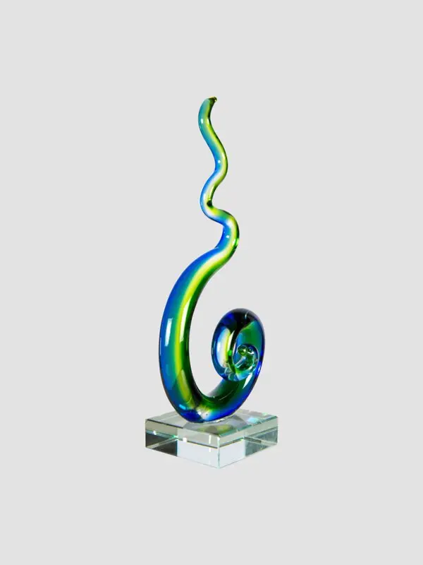 DALE TIFFANY Coastal Whirl Handcrafted Art Glass Sculpture