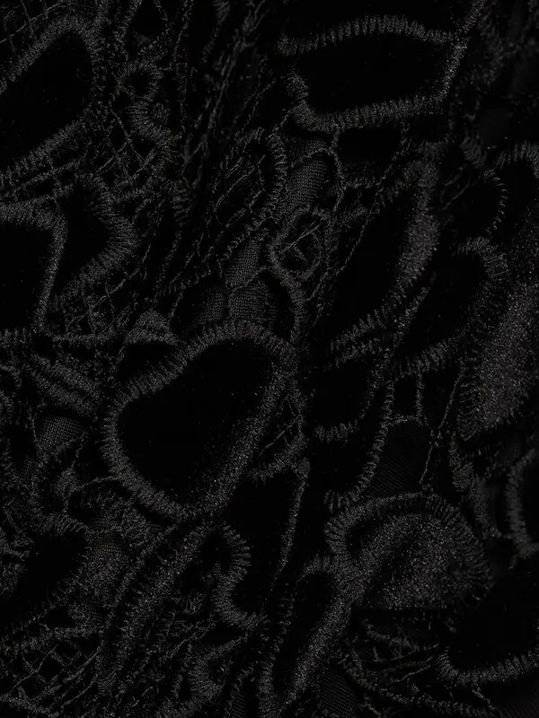 AS IT MAY Gracie Velvet Lace Midi-dress