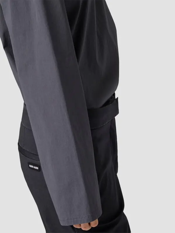 Miu Miu Stretch Poplin Top