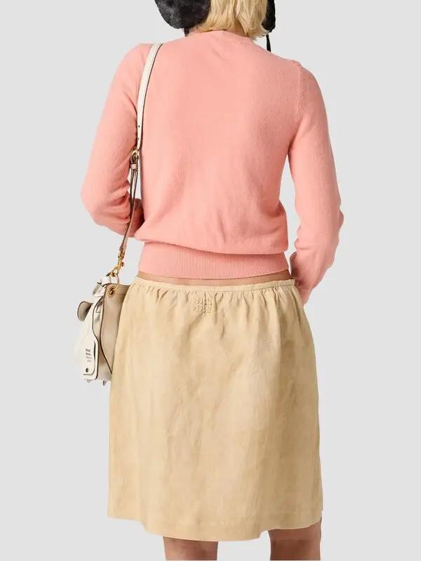 Miu Miu V-neck Wool Cardigan - Pink