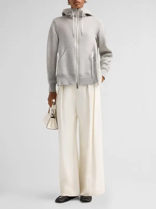 Sacai Sponge Sweat Nylon Twill Hoodie