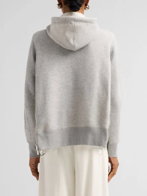 Sacai Sponge Sweat Nylon Twill Hoodie
