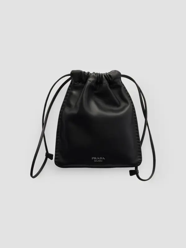 Prada Nappa Leather Smartphone Pouch - Black