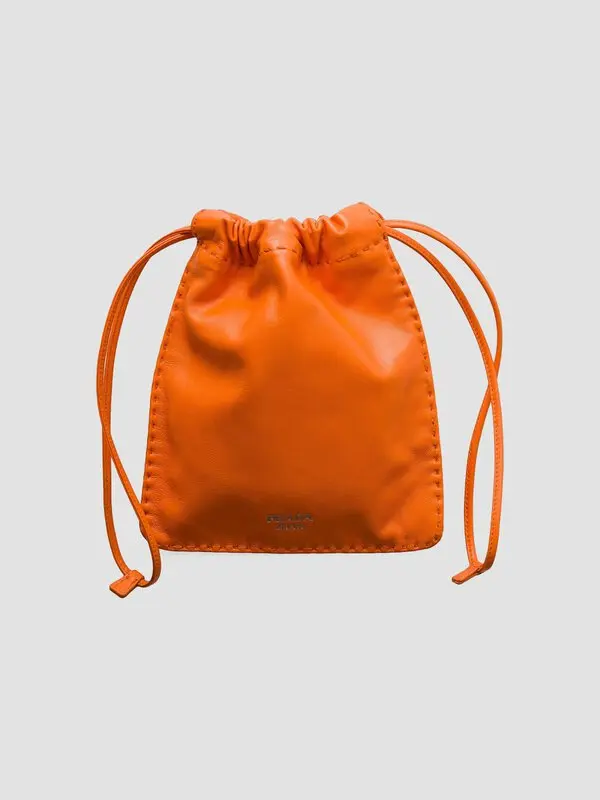 Prada Nappa Leather Smartphone Pouch - Orange