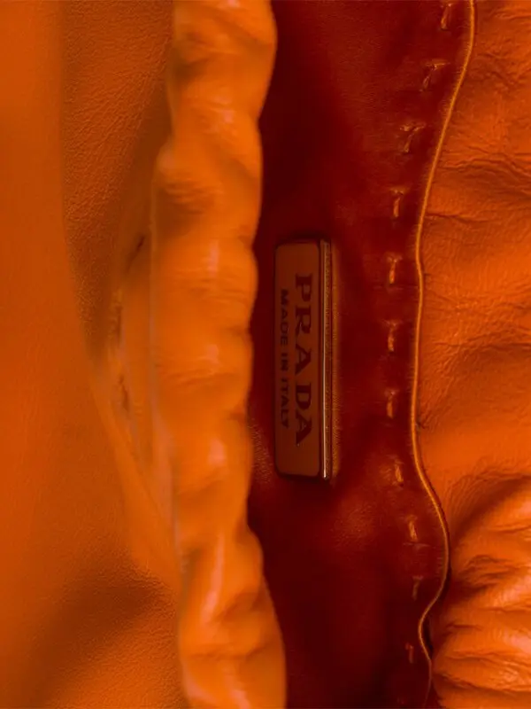 Prada Nappa Leather Smartphone Pouch - Orange