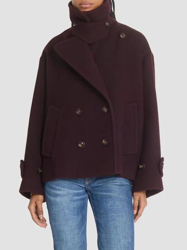 Chloé Double-breasted Wool-blend Coat