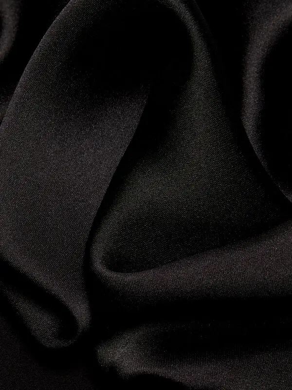 AS IT MAY Eve Crepe & Satin Strapless Gown