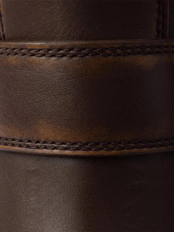 Prada Leather Boots - Brown