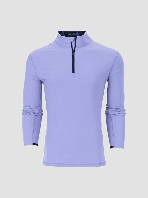 Greyson Tate Stretch-nylon Quarter-zip Sweatshirt