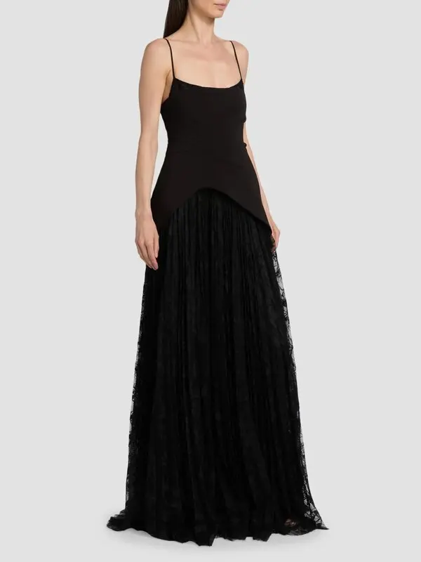 AMUR Leighton Pleated Gown