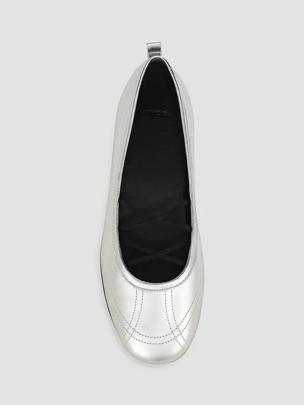 Vince Coralie Leather Ballet Flats