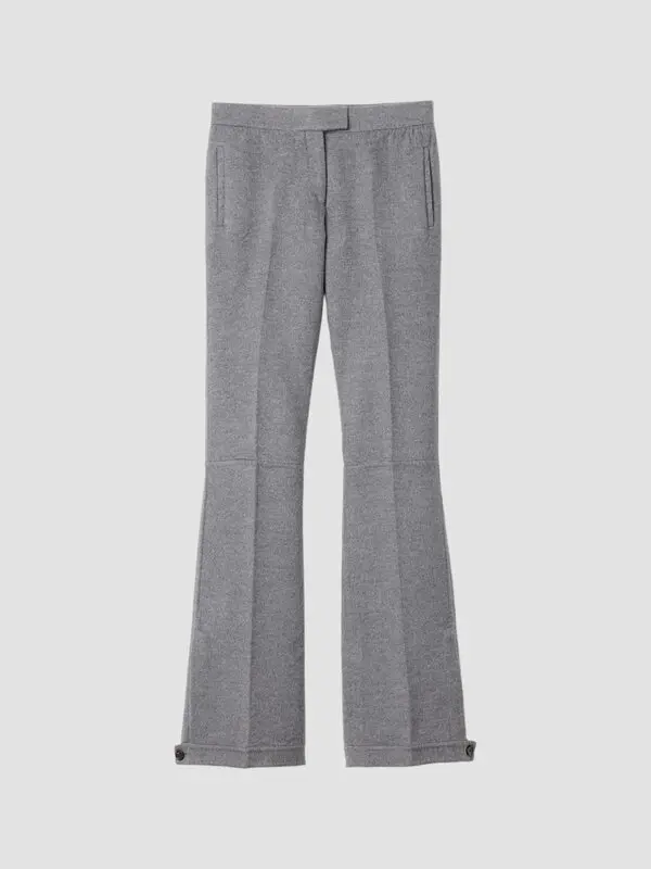 Miu Miu Double Wool Pants - Grey