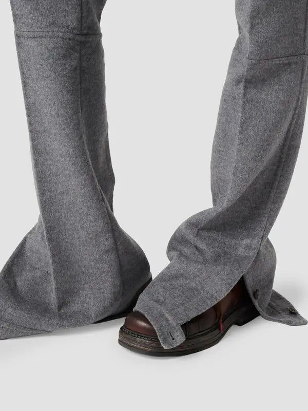 Miu Miu Double Wool Pants - Grey