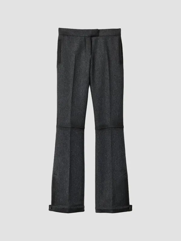 Miu Miu Double Wool Pants - Grey