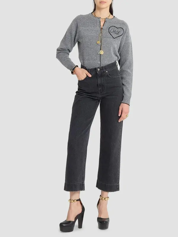 Chloé High-rise Straight-leg Crop Jeans