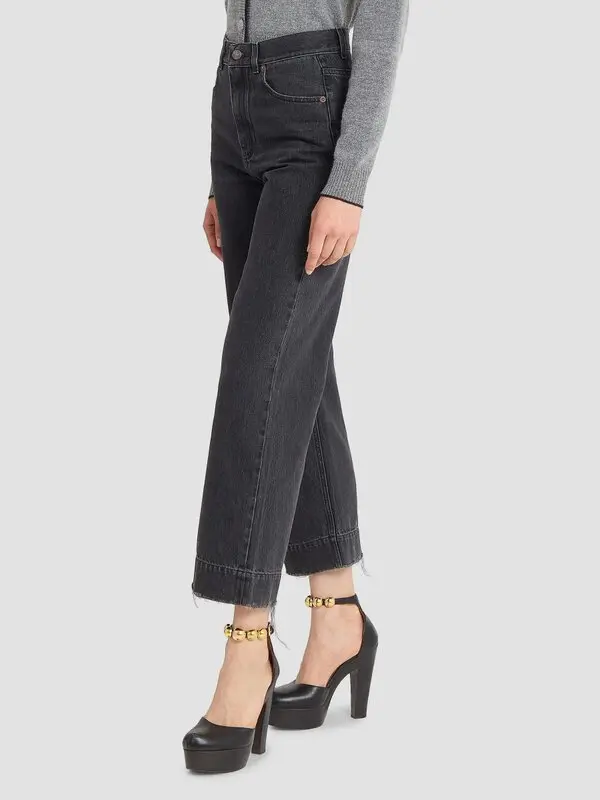 Chloé High-rise Straight-leg Crop Jeans