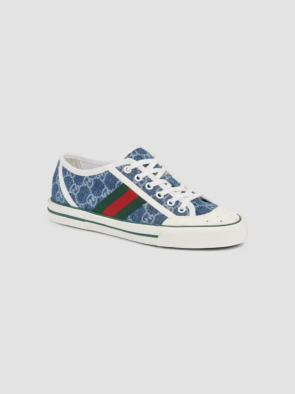Gucci Tennis 1977 Denim Low-top Sneakers - Medium Blue