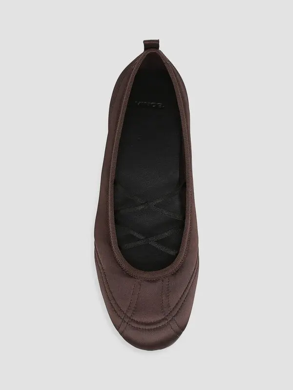 Vince Coralie Satin Ballet Flats