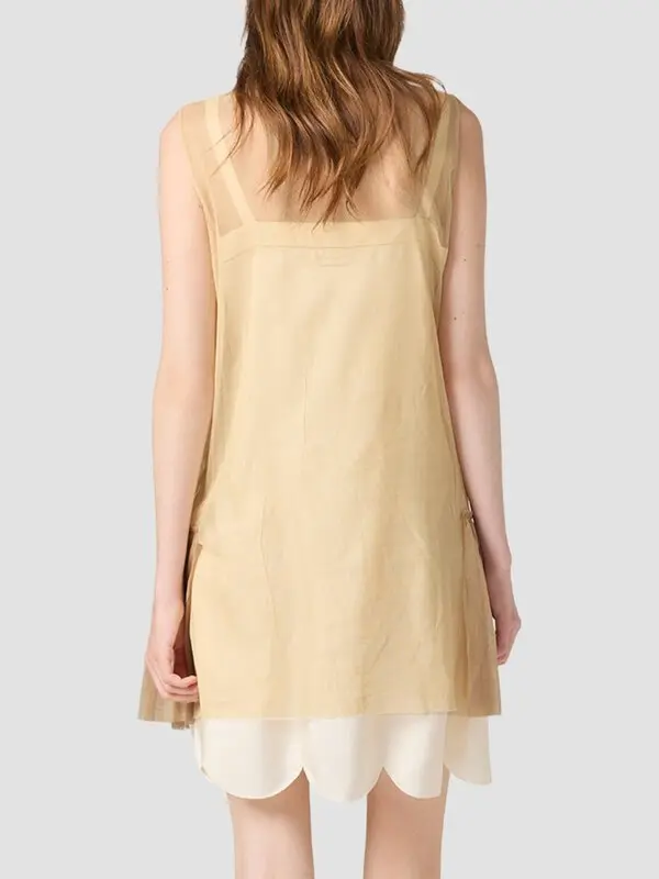 Miu Miu Embellished Tulle Dress