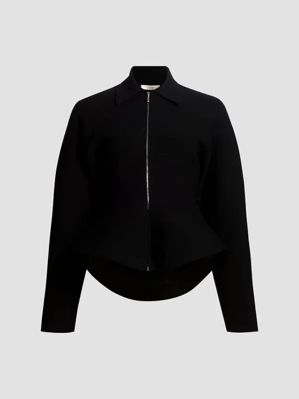 ET OCHS Daphne Knit Zip-front Jacket