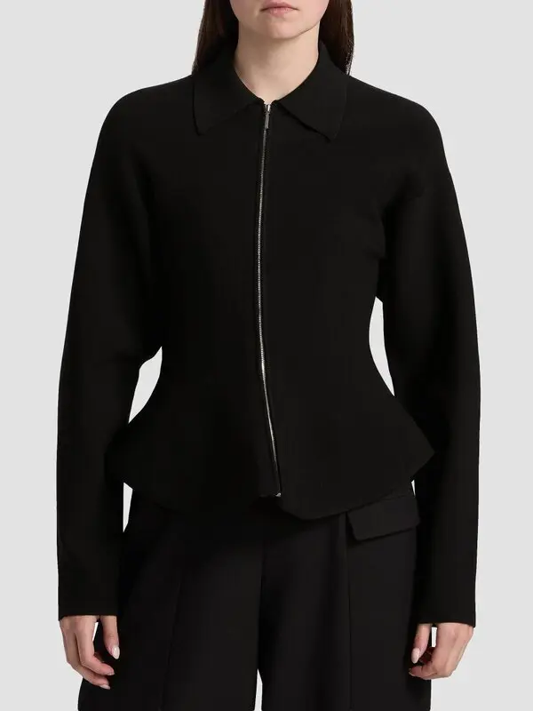 ET OCHS Daphne Knit Zip-front Jacket